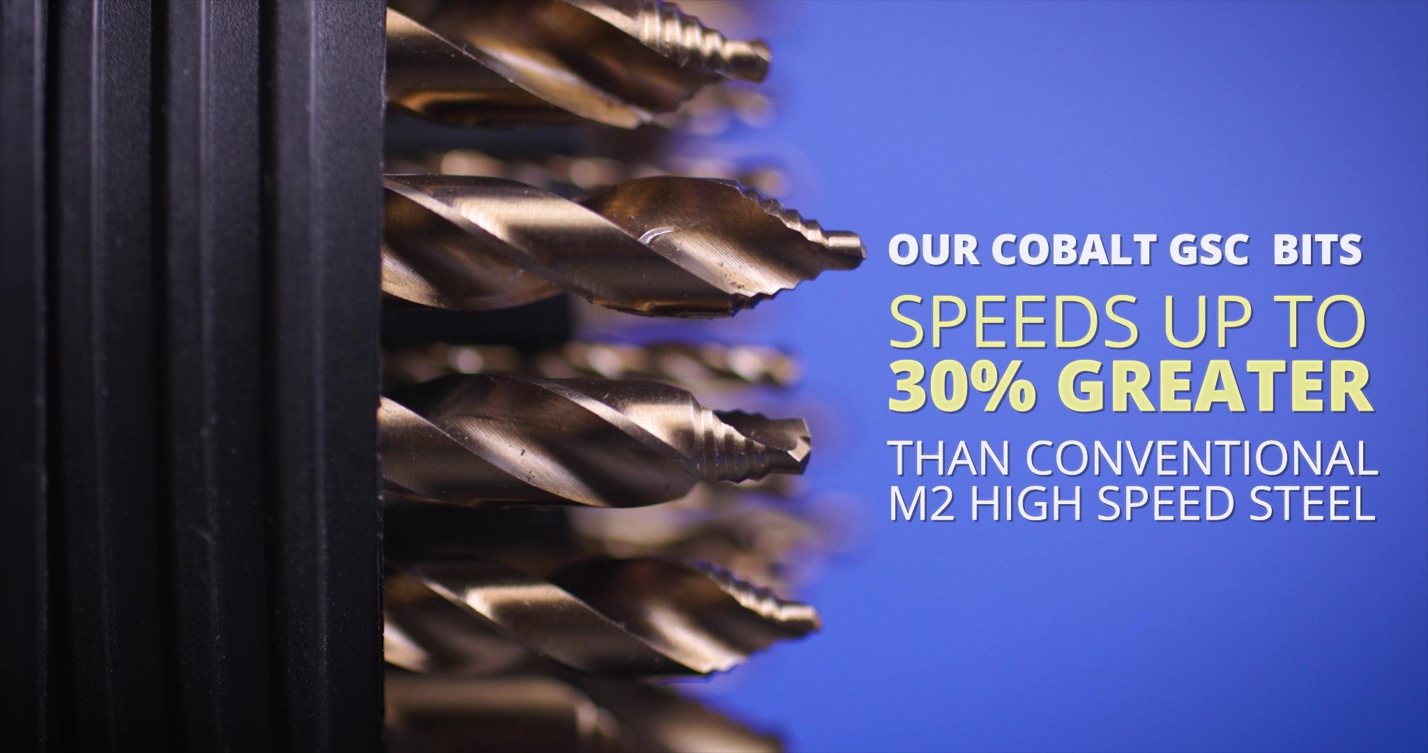 29 Piece Stepped Point Cobalt Drill Bit Set in Plastic Case (1/16" - 1