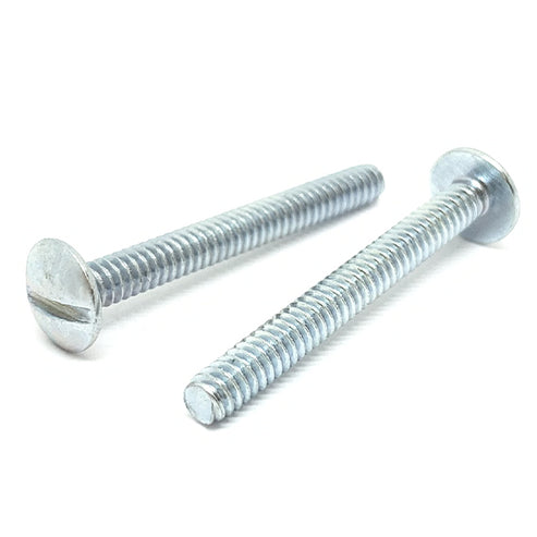 1/4"-20x1-1/4" Slotted Truss Head Machine Screws Bolts Zinc ...